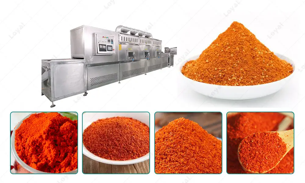 Industrial Microwave Chilli Powder Drying Technology - Shandong Loyal ...