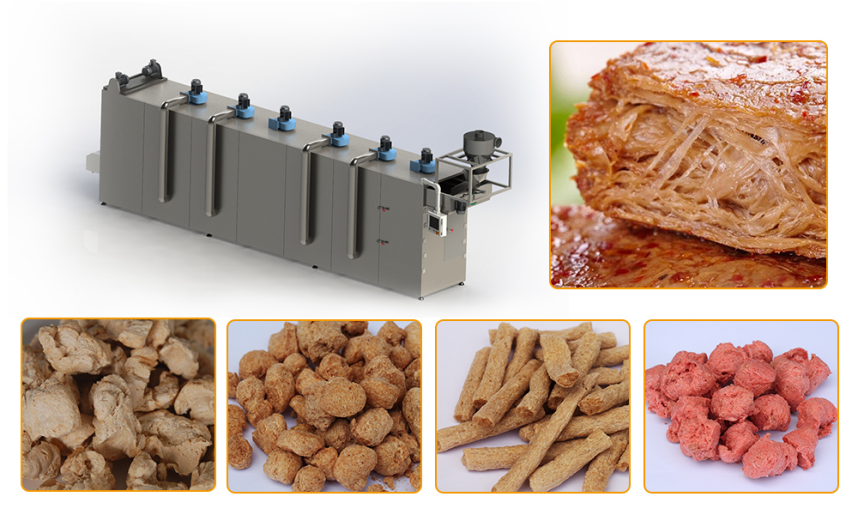 Professional Textured Soya Protein Making Machine With Custom-Design ...